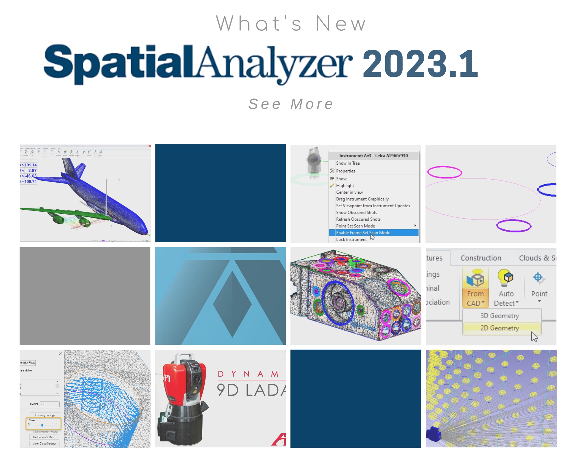 What's New in SpatialAnalyzer | SpatialAnalyzer